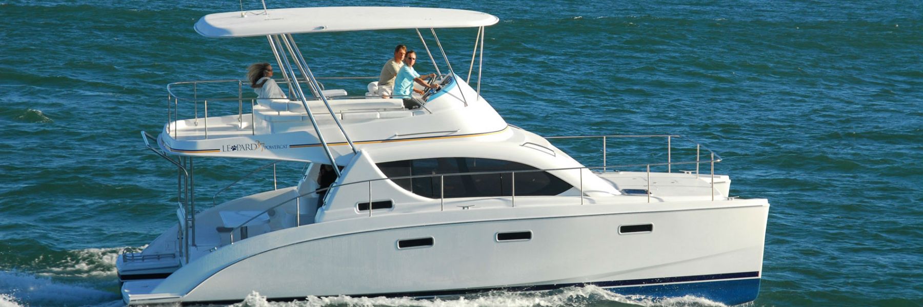 Leopard 37 Power Cat, Bareboat Motor Boats Charter - Sail Connections